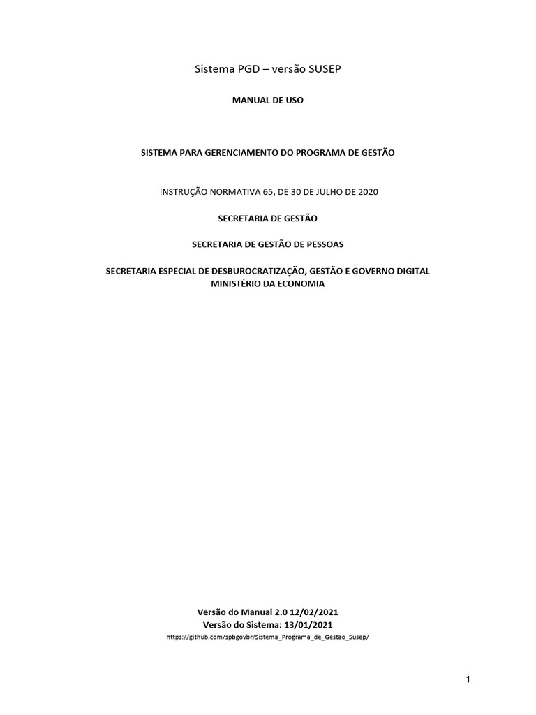 Manual Sisgp - Susep - Sistema PGD | PDF | Tempo | Gestão de recursos ...