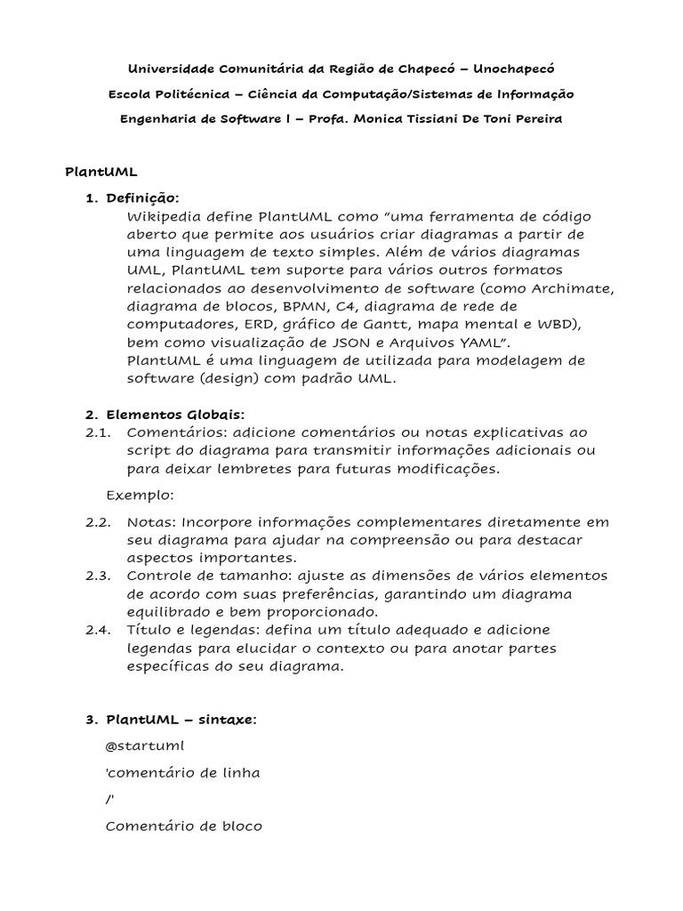 Plant Uml Pdf