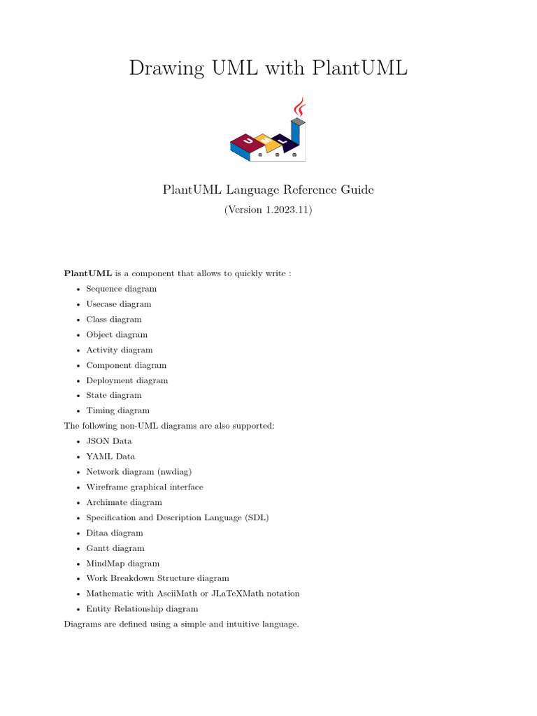PlantUML Language Reference Guide en | PDF