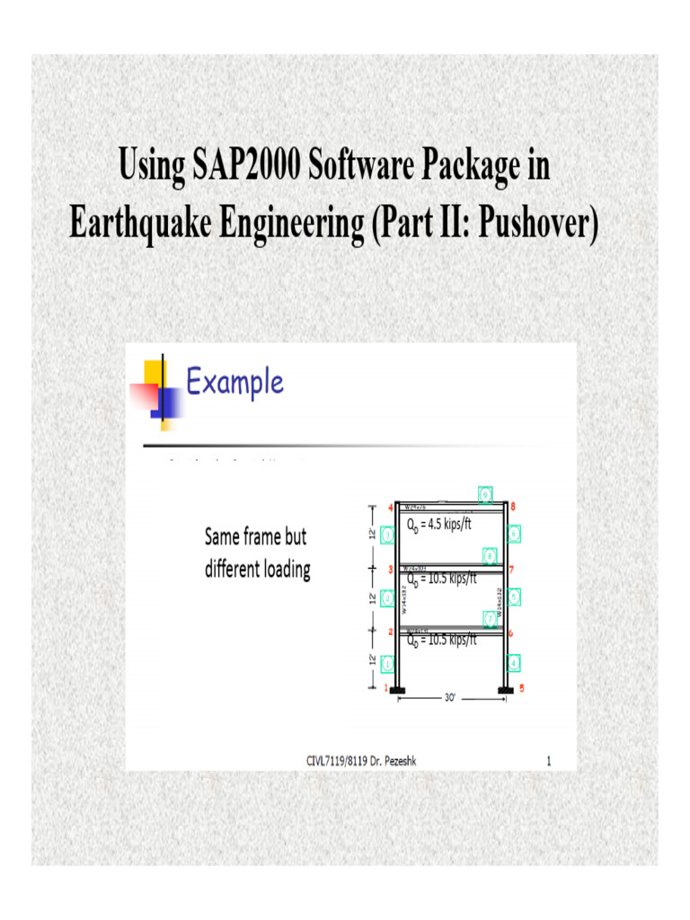 Using SAP Using SAP2000 Software Package in Software Package in II | PDF