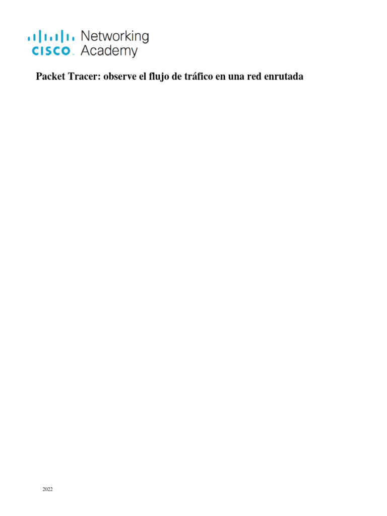 Observación del tráfico en red enrutada | PDF | Enrutador (Computación ...