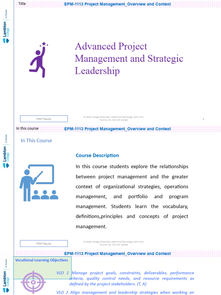 2022F EPM 1113 Day 4 Unit 3,1 3 Value Delivery N Strategic Objective AODA | PDF | Governance ...