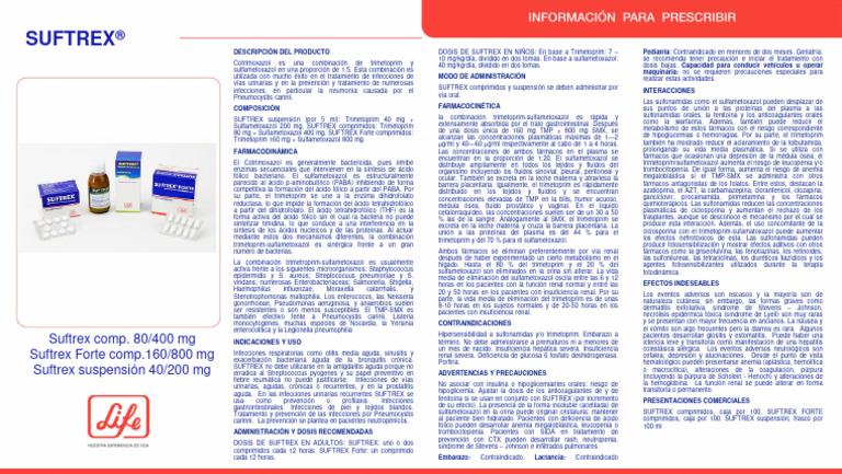 Suftrex 1 | PDF | Farmacología | Drogas