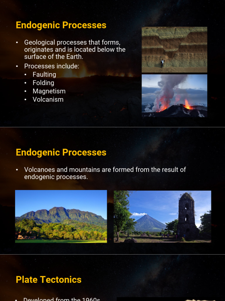 Module 4.1 PPT. Endogenic-Processes | PDF