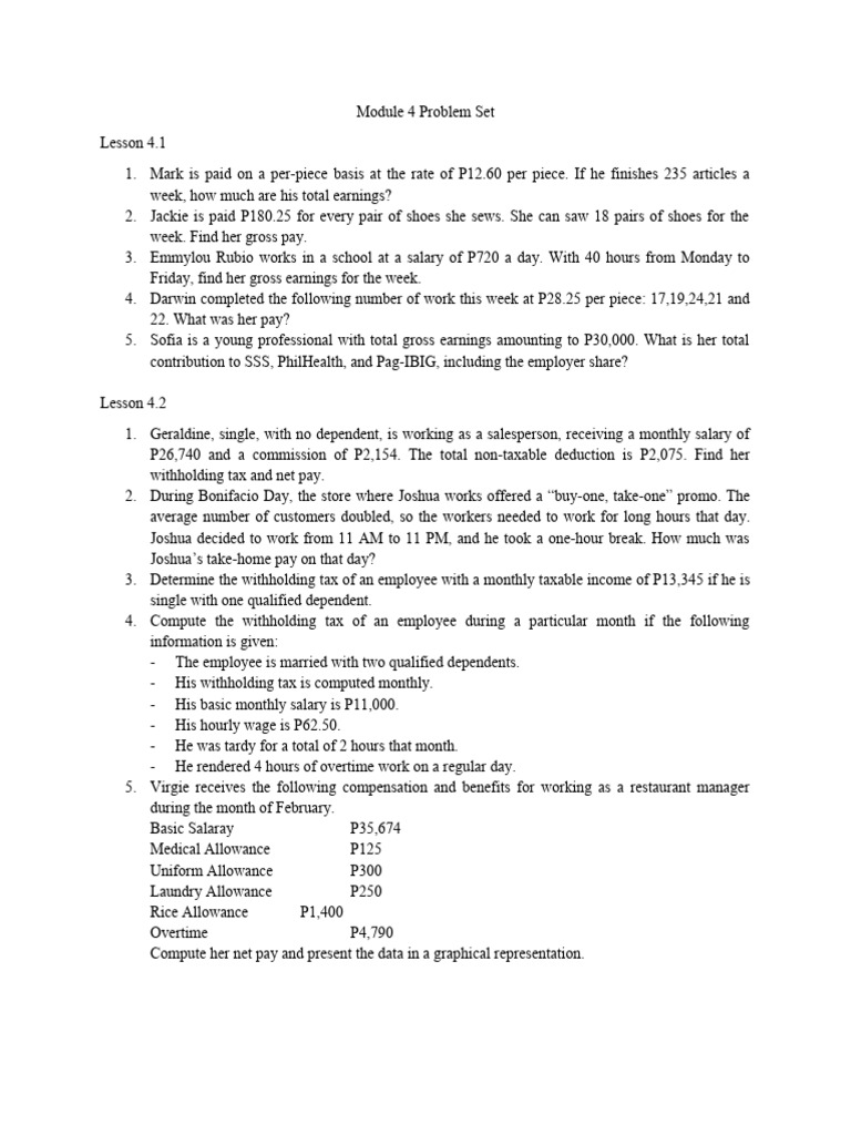 Module 4 Problem Set | PDF