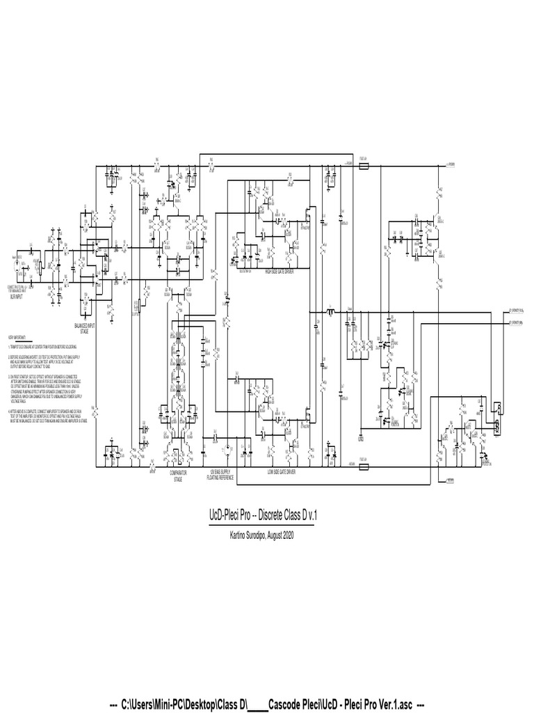 220V Class D Amplifier Setup Guide | PDF