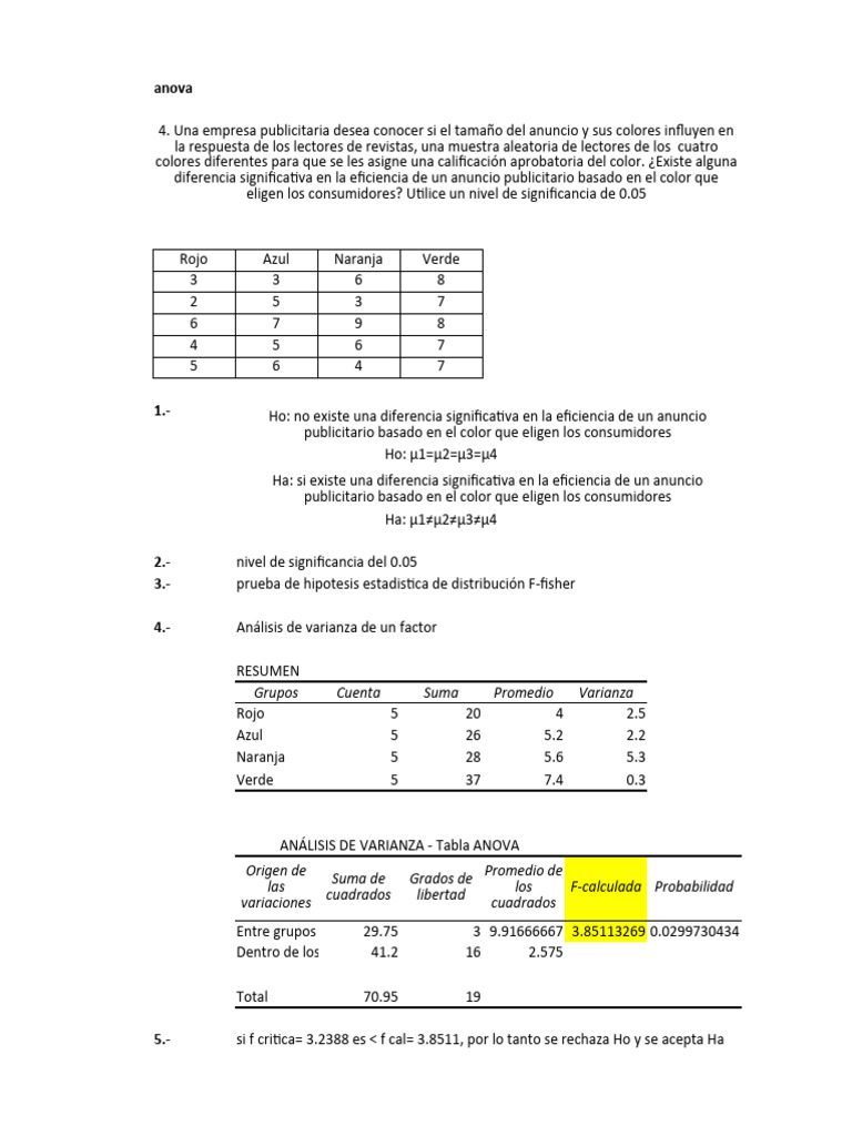 Estadistica 19 - 10 - 2023 | PDF | Análisis de variación | Estadísticas Estadistica 19 - 10 - 2023 | PDF | Análisis de variación | Estadísticas