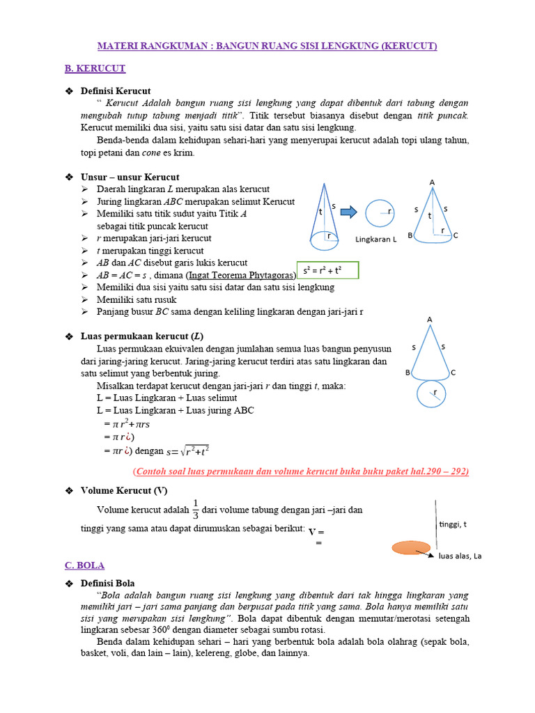 Materi Kerucut | PDF