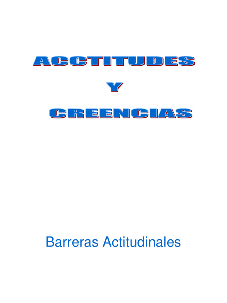 Actitudes y Creencias 2 | PDF
