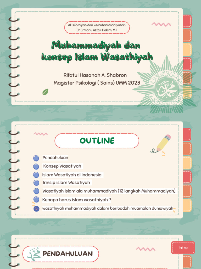Prinsip Wasathiyah dalam Muhammadiyah | PDF