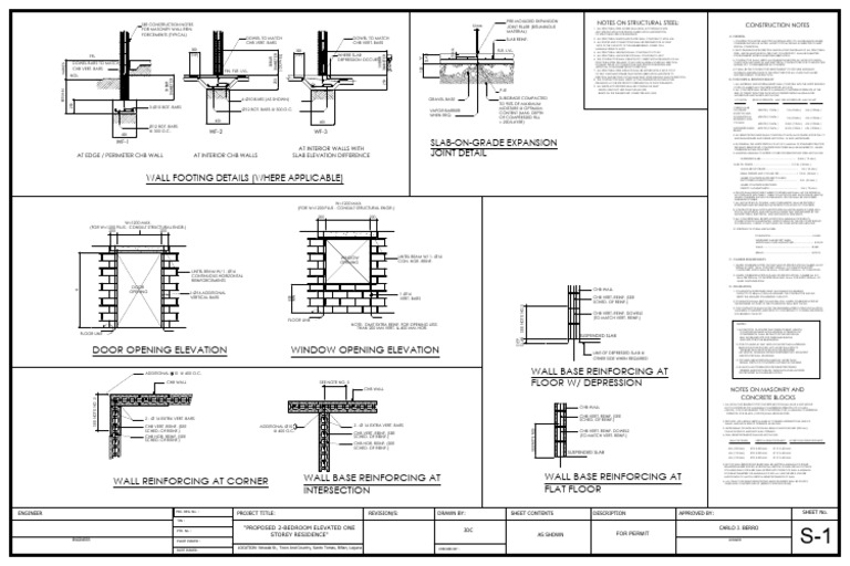 Joint Detail Slab-On-Grade Expansion | PDF