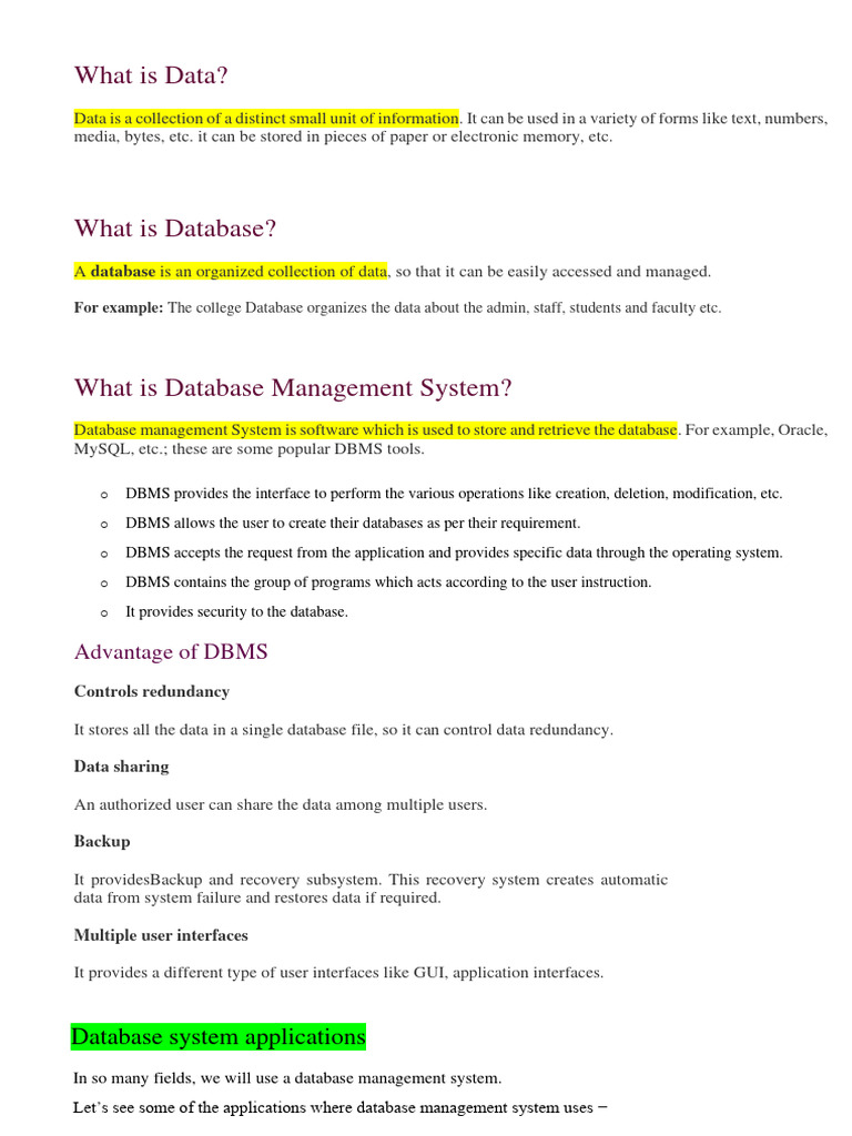Module 1 | PDF | Databases | Relational Model