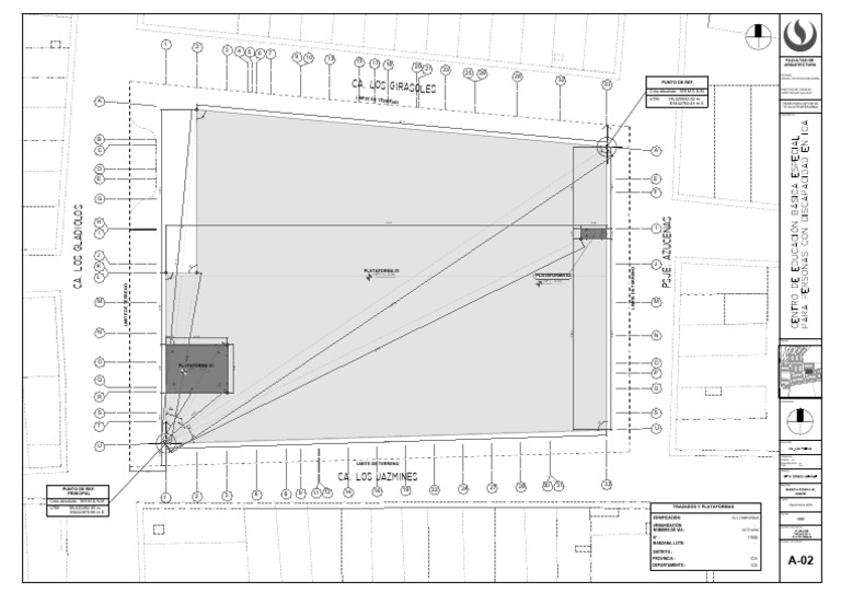 Plano de Trazado y Plataformas A-02 | PDF