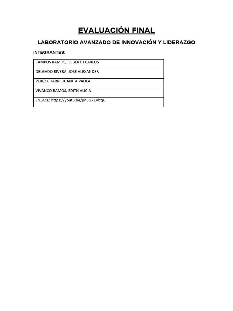 Evaluación Final - Laboratorio Avanzado | PDF