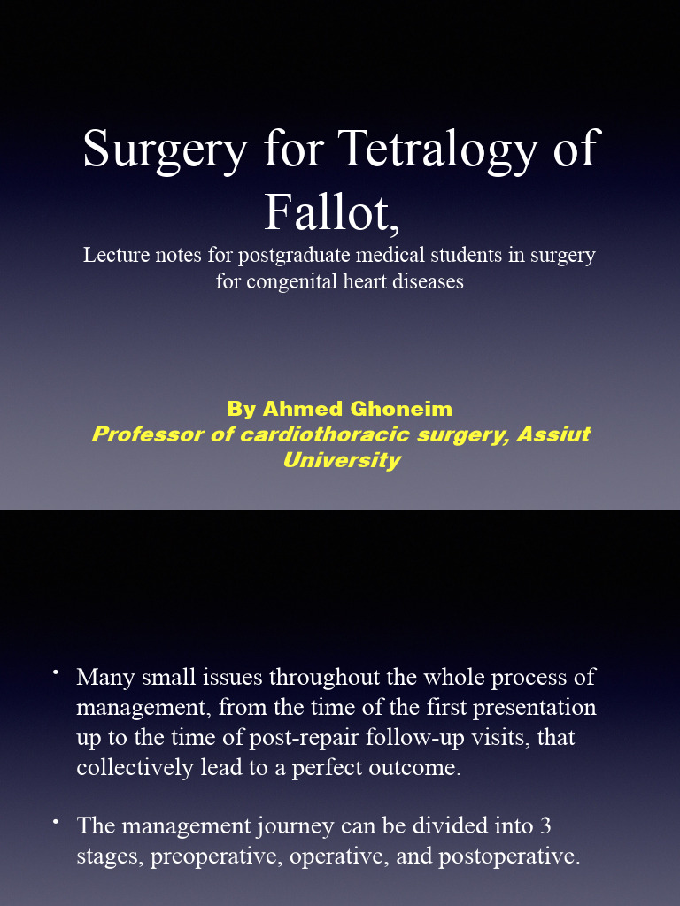 Tetralogy of Fallot | PDF | Coronary Artery Bypass Surgery | Heart