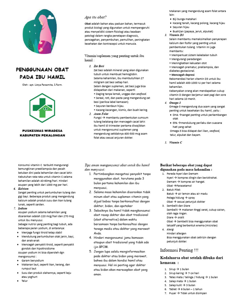 Leaflet Kelas Hamil | PDF