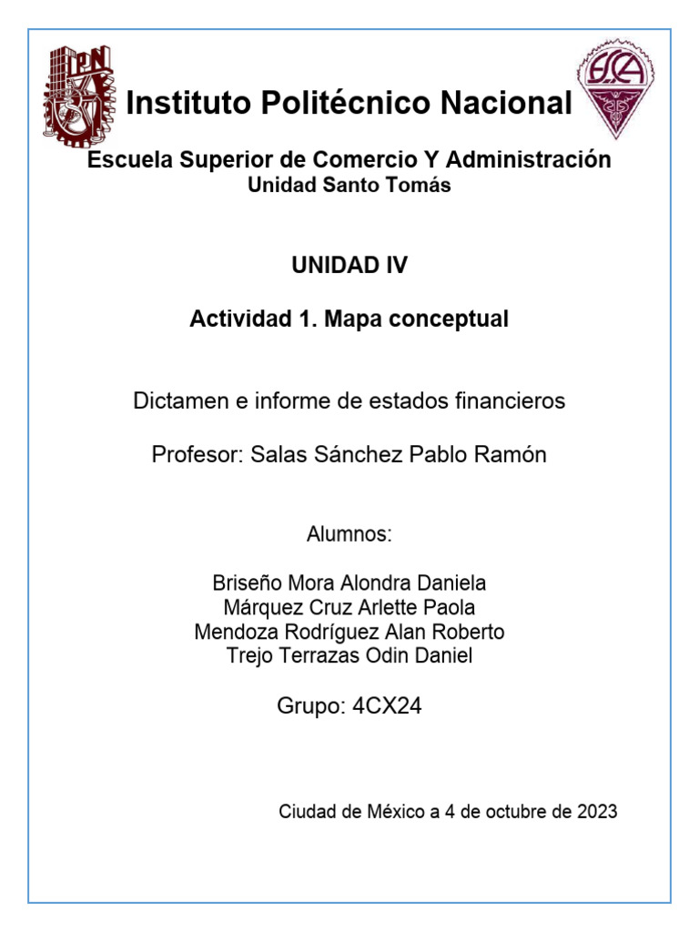 Unidad 5 - Mapa Conceptual - Equipo. | PDF