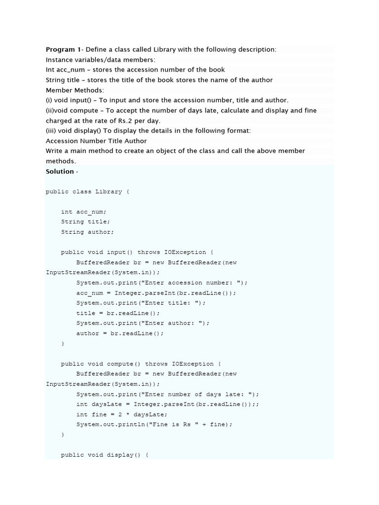 Java Programming Exercises | PDF