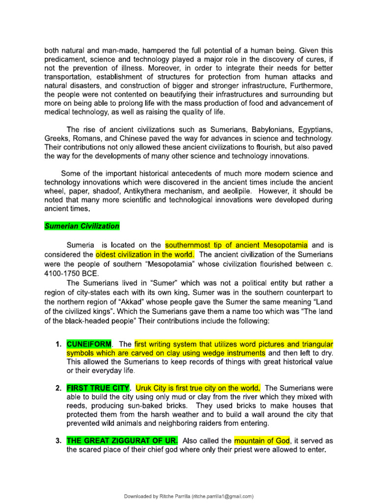 Ancient Technologies | PDF