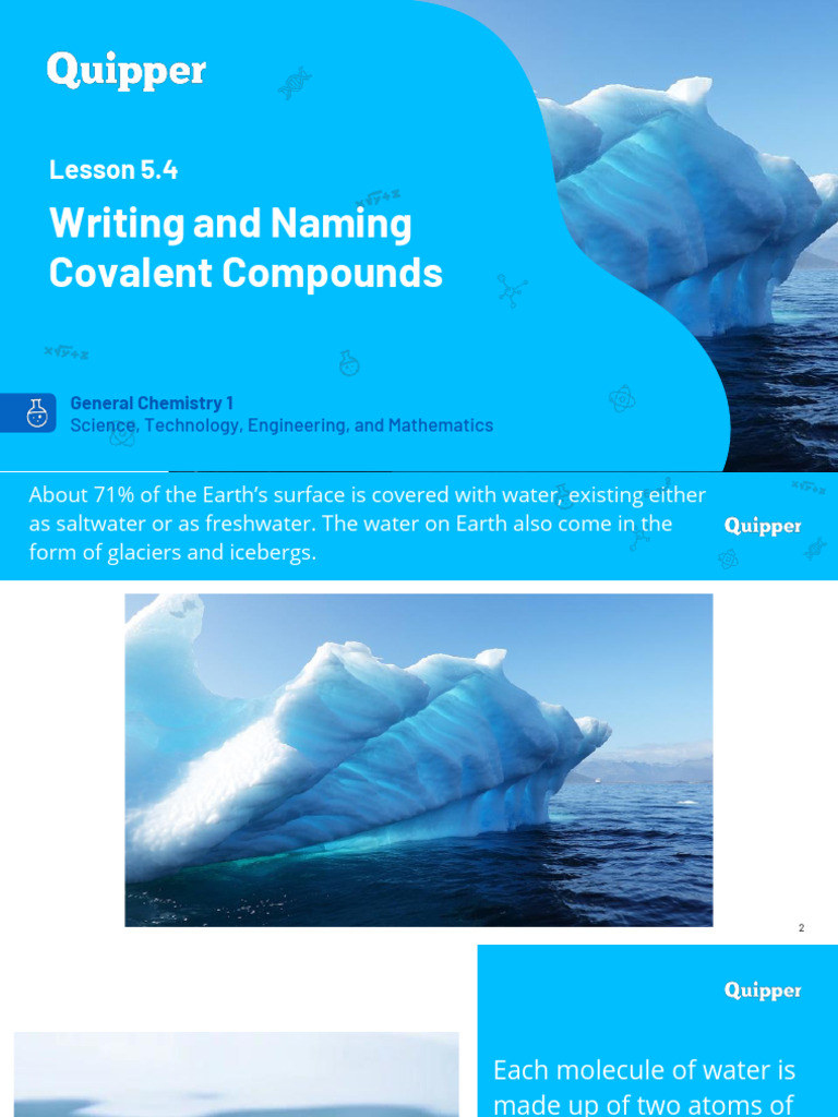 Naming and Writing Covalent Compounds | PDF