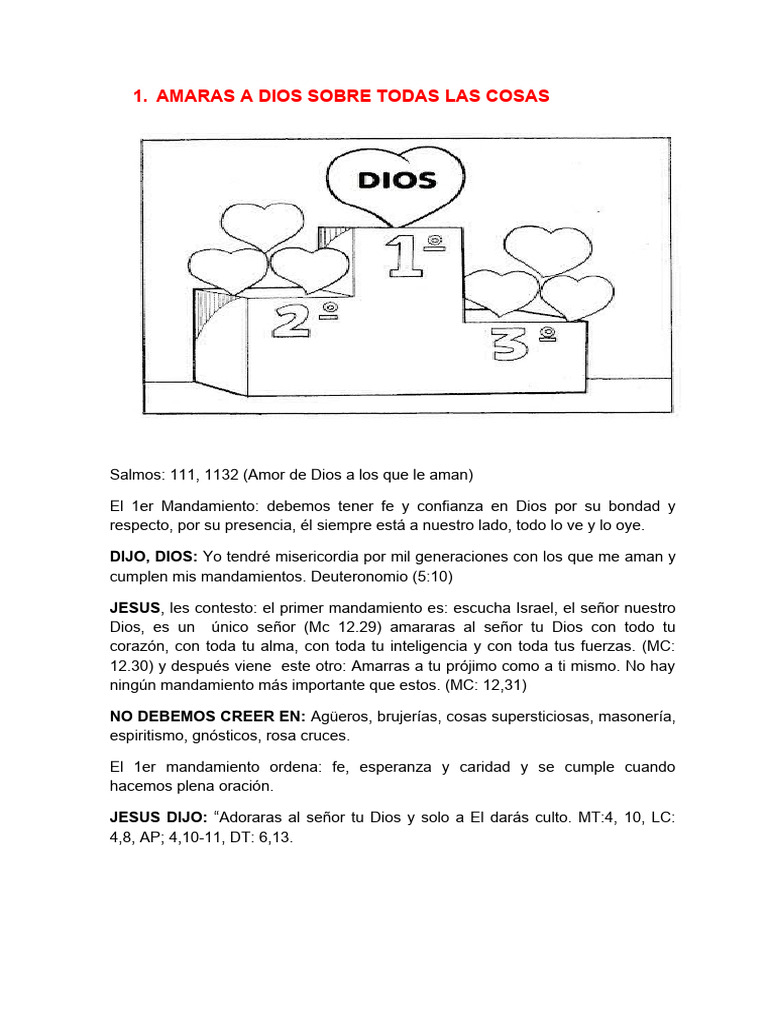 Amaras A Dios Sobre Todas Las Cosas | Descargar gratis PDF | Teología ...