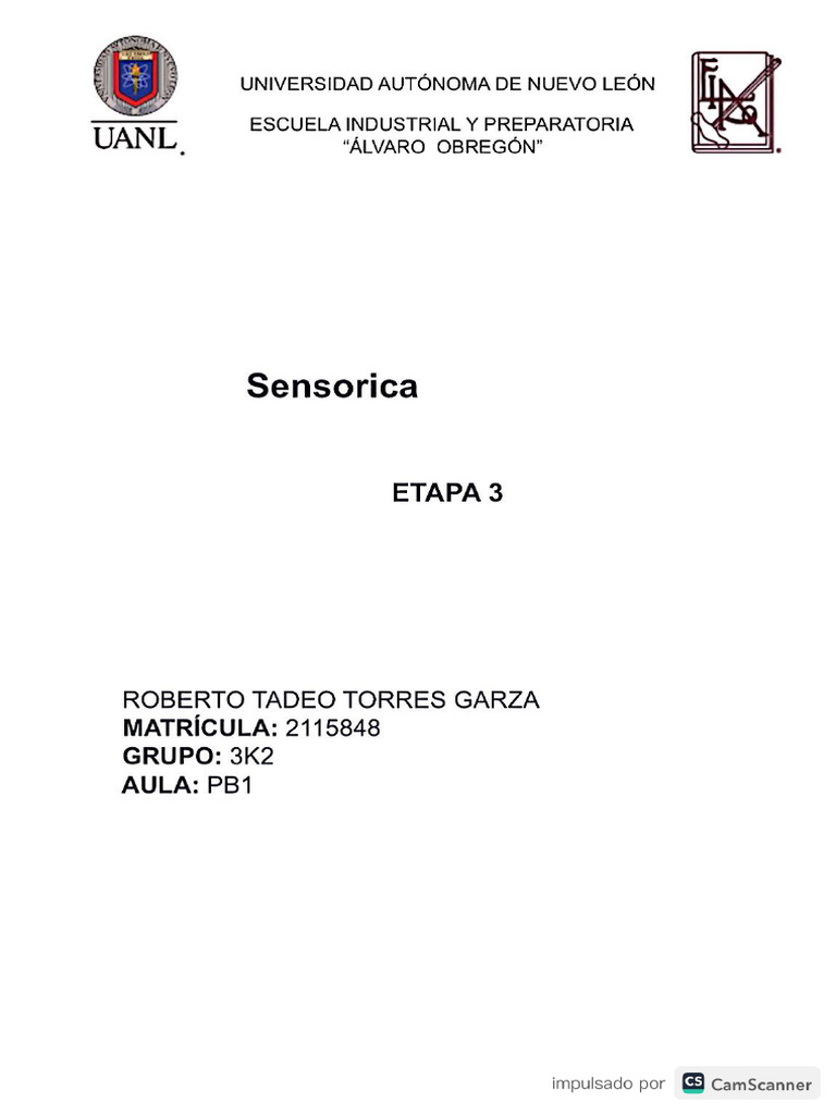 Sensorica RTTG E3 | PDF