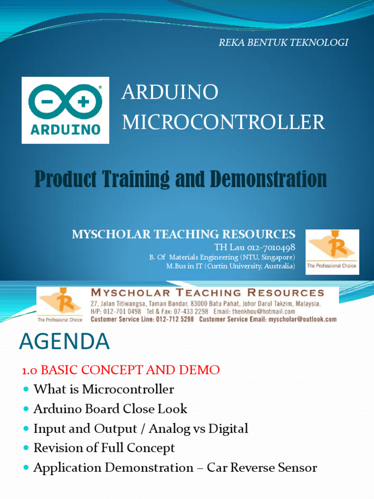 MyScholar Arduino Training | PDF | Microcontroller | Arduino
