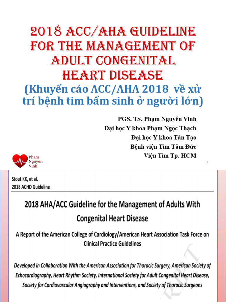 2018 Acc Aha Guideline For The Management Of Adult Congenital Heart