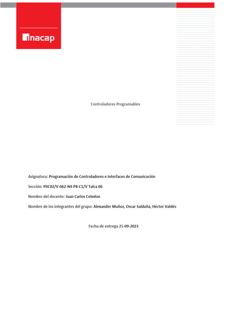 Informe Final de PLC | PDF