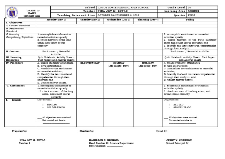 A. Content Standard B. Performance Standard C. Learning Competency ...