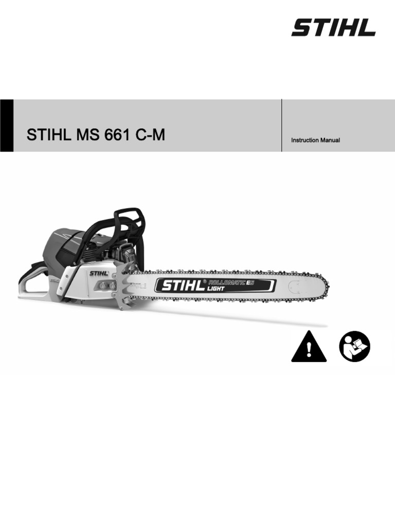 Stihl MS 661 C M | PDF | Manufactured Goods