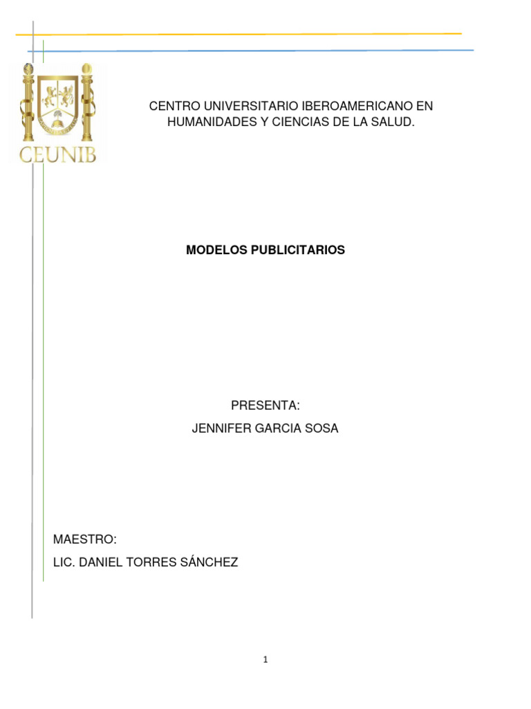 Modelos Publicitarios | PDF | Publicidad | Producto (Negocio)