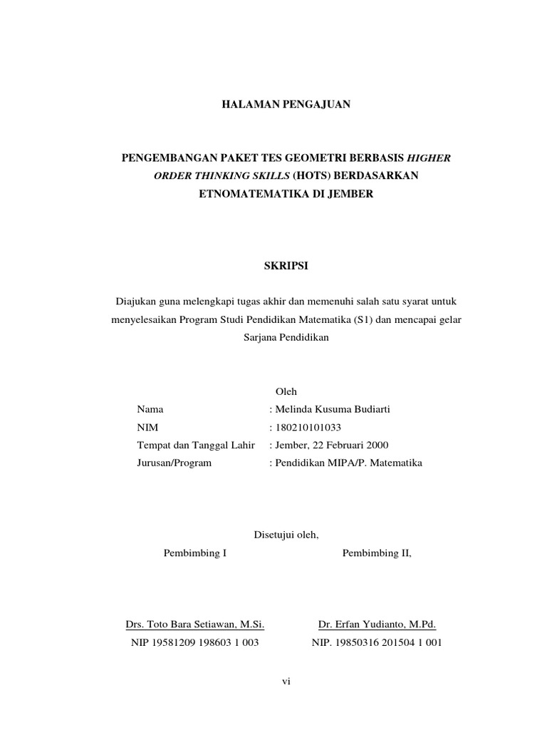 Lembar Pengajuan | PDF Lembar Pengajuan | PDF