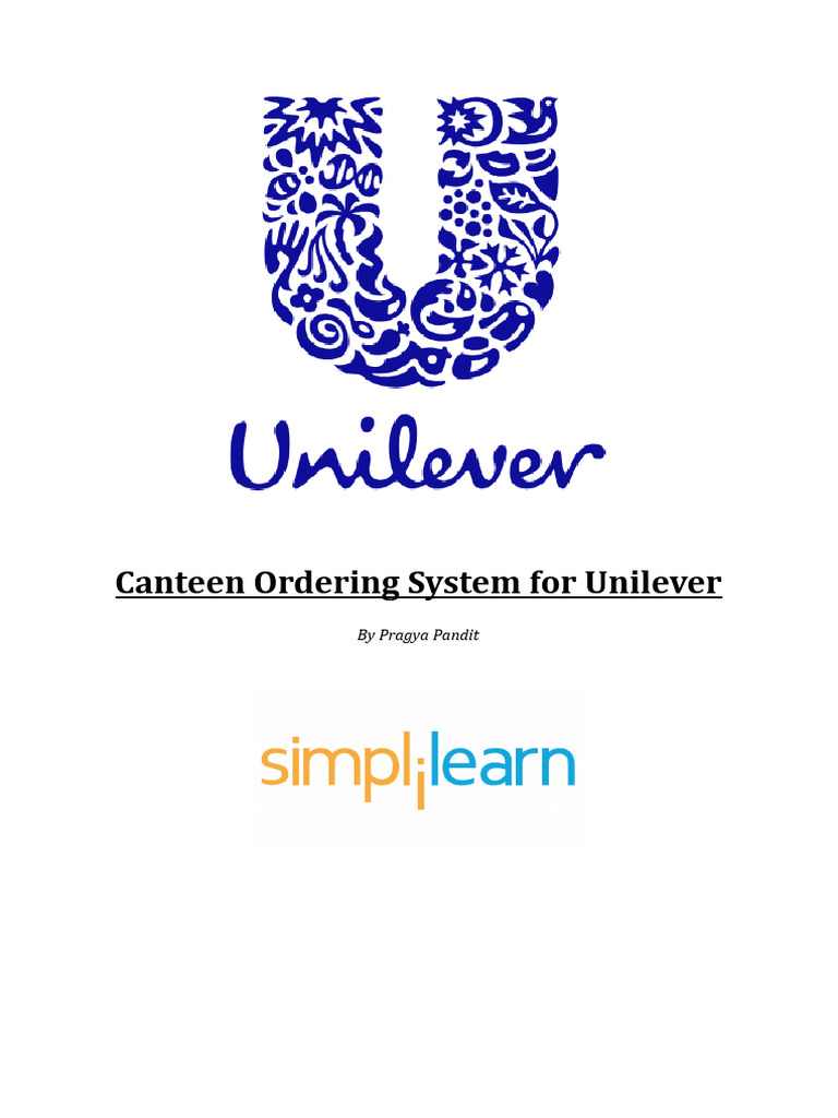 Canteen Ordering System For Unilever | PDF | Menu | Lunch
