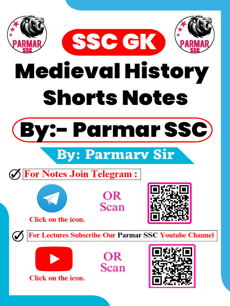 Medieval History Notes by Parmar SSC | PDF