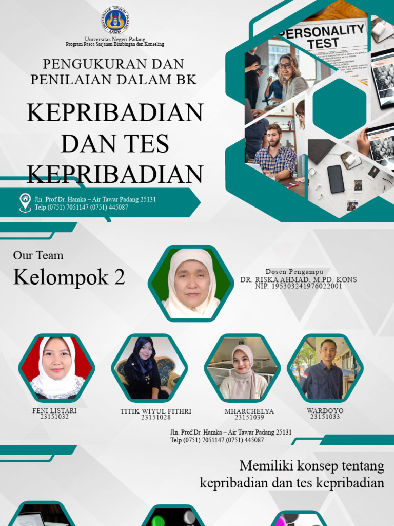 Pengukuran Kelompok 2 - Kepribadian | PDF | Karier & Perkembangan ...
