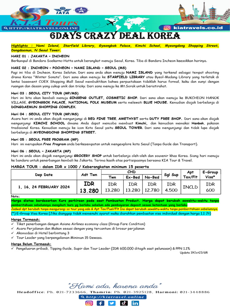 6D Crazy Deal Korea by OZ Feb 2024 | PDF