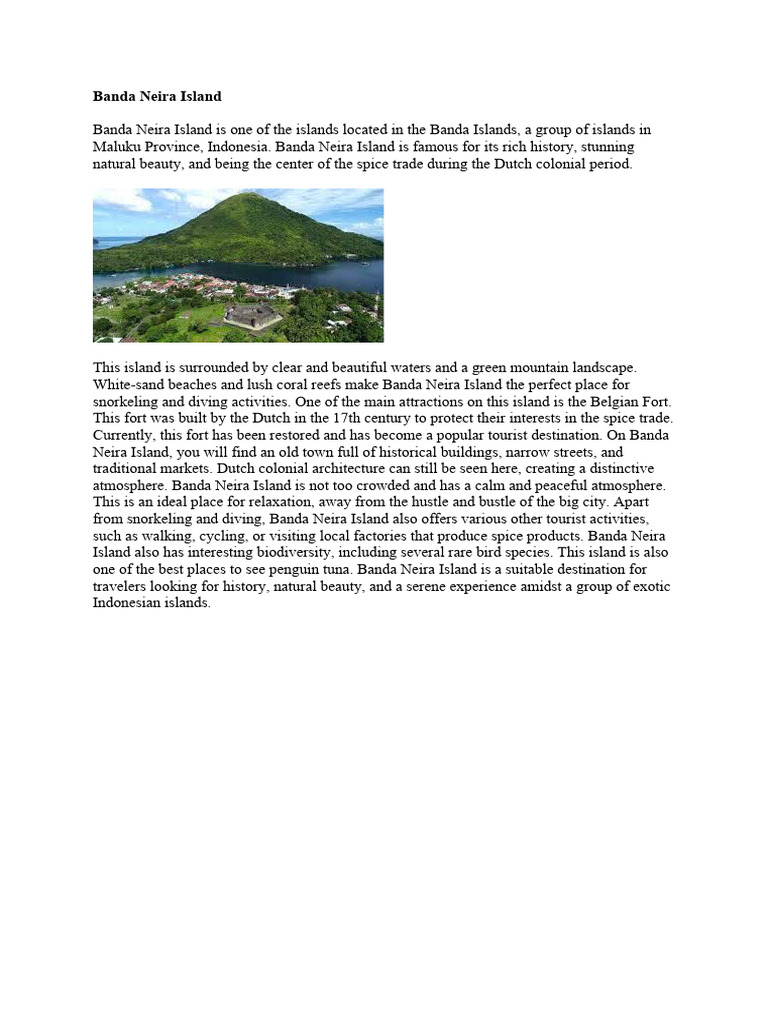 Discover Banda Neira Island's History | PDF
