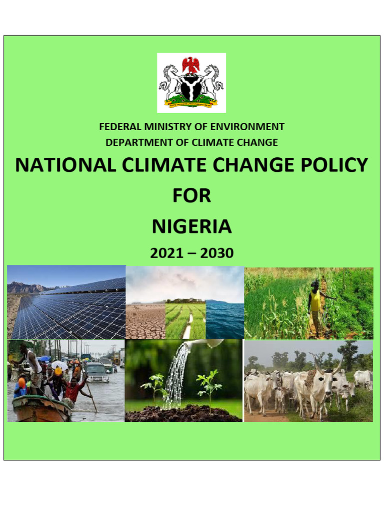 National Climate Change Policy - NIGERIA - REVISED - 2-JUNE-2021 | PDF ...
