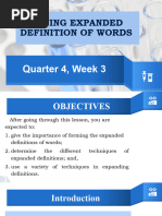 Expanded Definitions Techniques | PDF | Definition | Word