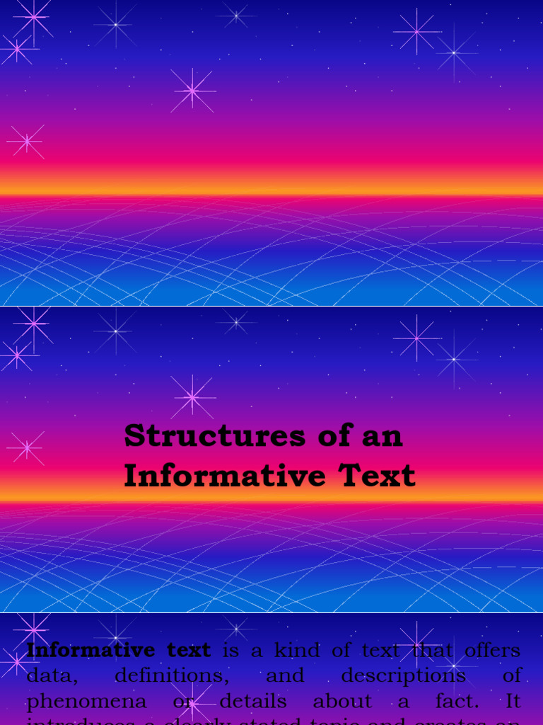 Informative Text Structures Guide | PDF