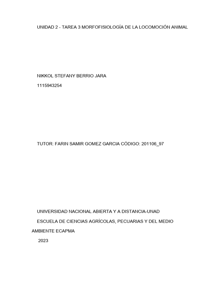 Tarea 3 de Morfofisiologia | PDF