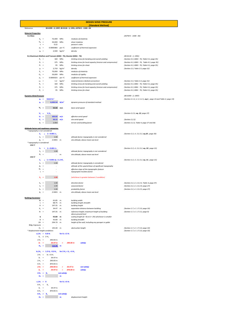 Wind Load | Download Free PDF | Young's Modulus | Pascal (Unit)