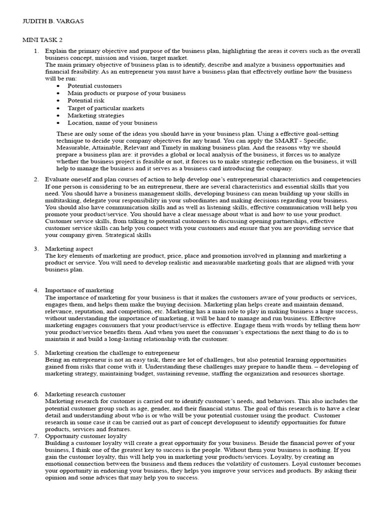 Mini Task 2 Pdf
