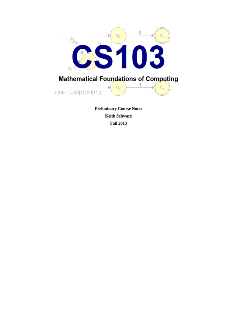 Mathematical Foundations of Computing | PDF | Function (Mathematics ...
