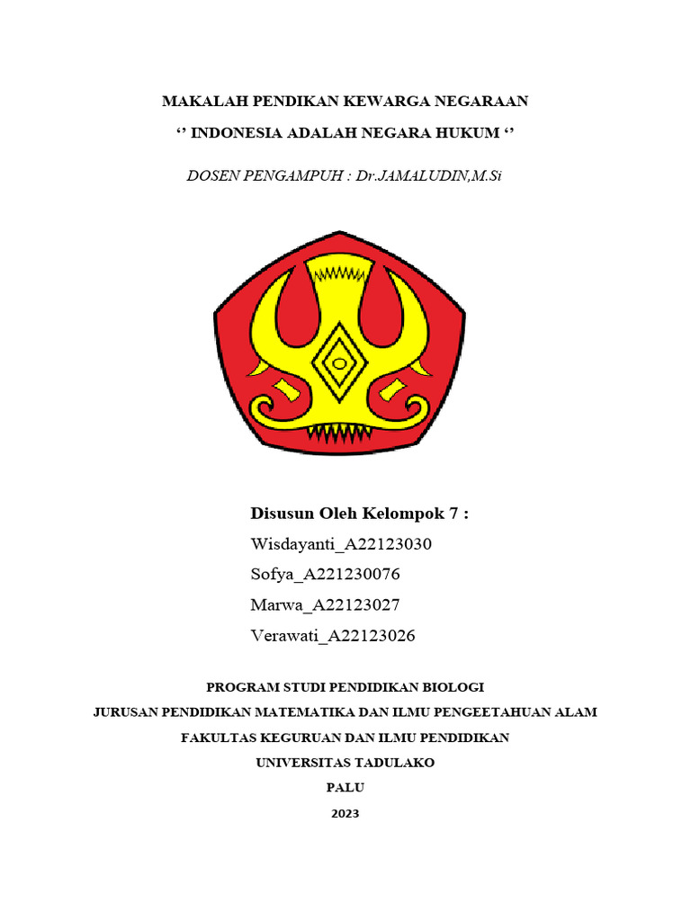 Indonesia Adalah Negara Hukum | PDF | Politik | Ilmu Sosial