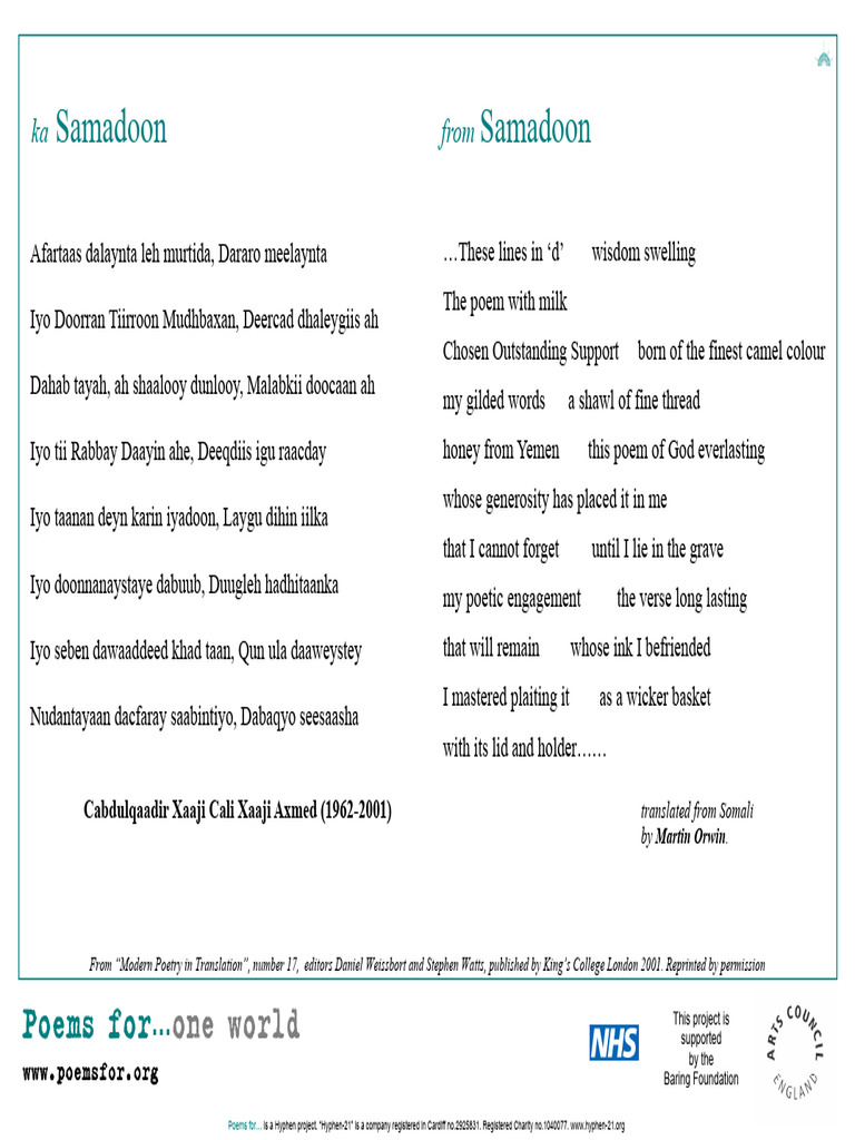 PWR Baring Somali Samadoon | PDF
