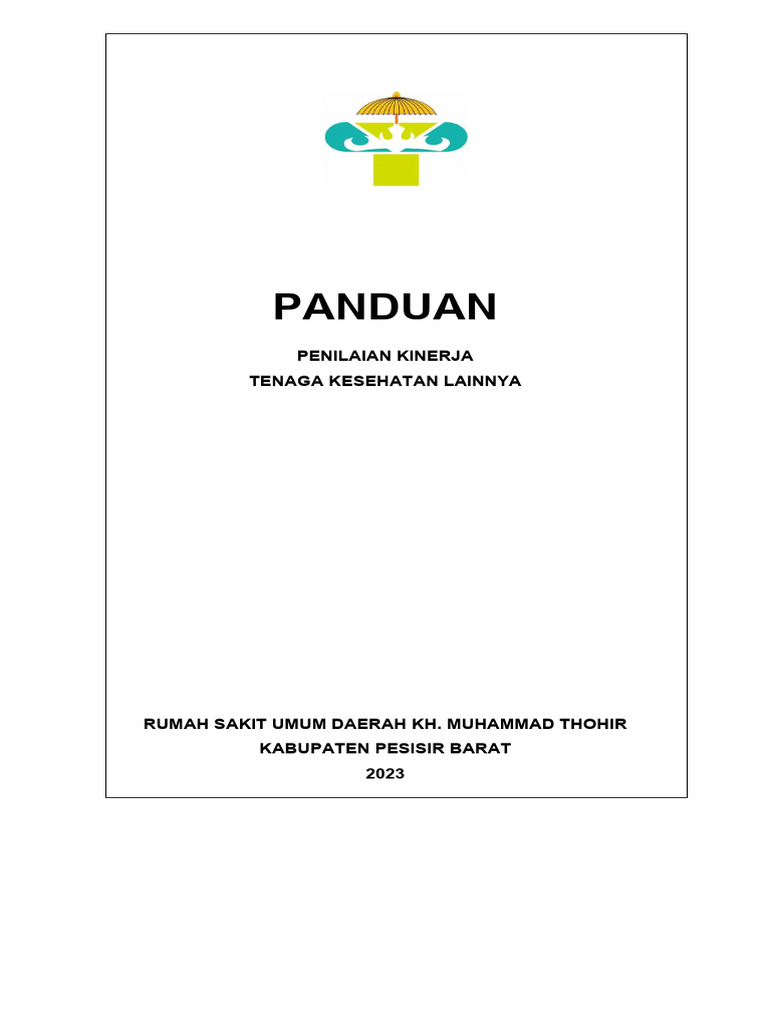 KPS 19 Ep 1 PANDUAN PENILAIAN KINERJA NAKES LAINNYA | PDF