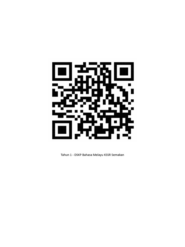 QR Code DSKP | PDF | Seni & Disiplin Bahasa | Kajian Bahasa Asing