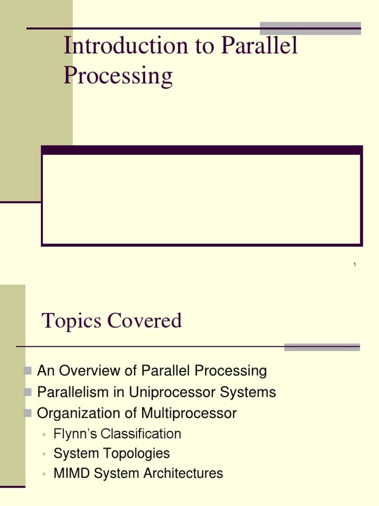 Parallel Processing Essentials | PDF | Parallel Computing | Central Processing Unit